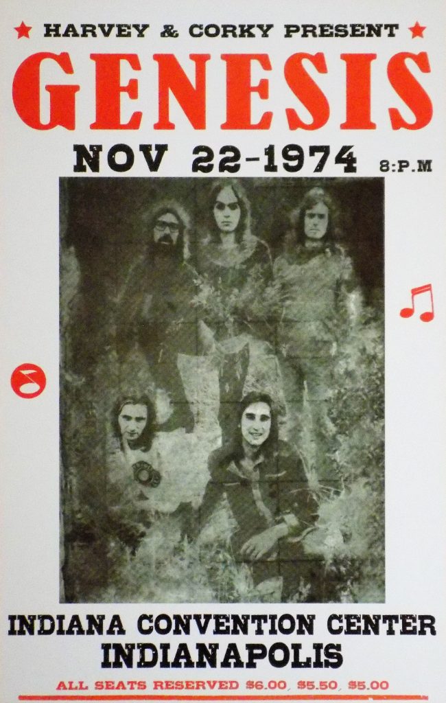 POSTER vintage GENESIS 1974 | TOFMOBILE - Plaque métal vintage