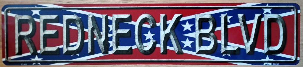 plaque métal Américaine REDNECK BLVD
